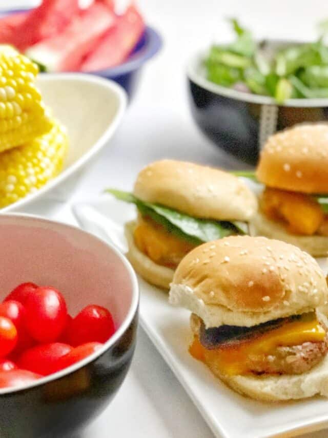 Family Friendly Turkey Burger Sliders With Cheese Recipe