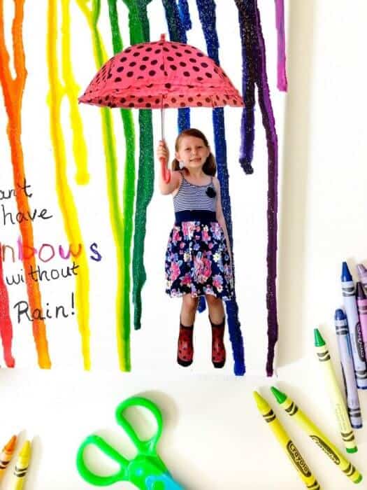 How To Make A DIY Rainbow Crayon Art Photo Gift With Your Child