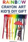How To Make A DIY Rainbow Crayon Art Photo Gift With Your Child