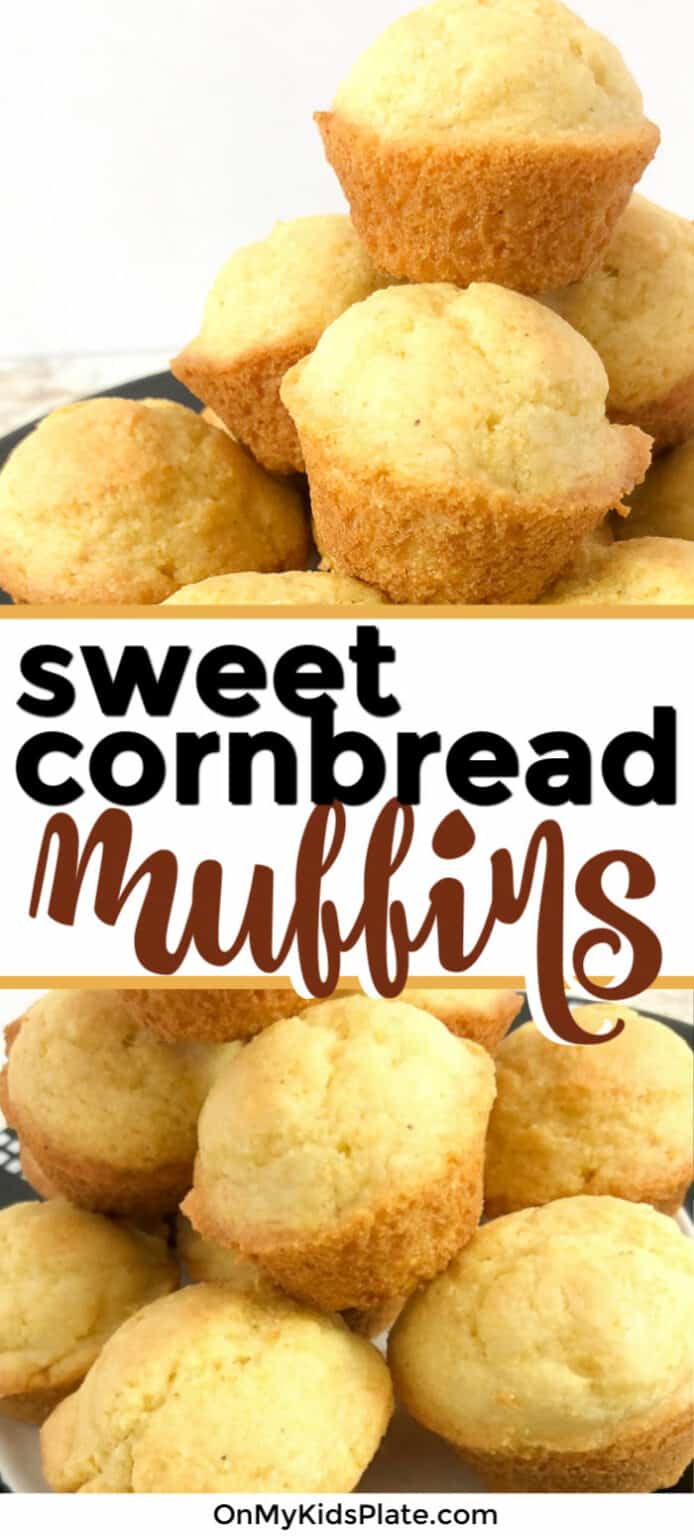 Easy Mini Cornbread Muffins Recipe - On My Kids Plate