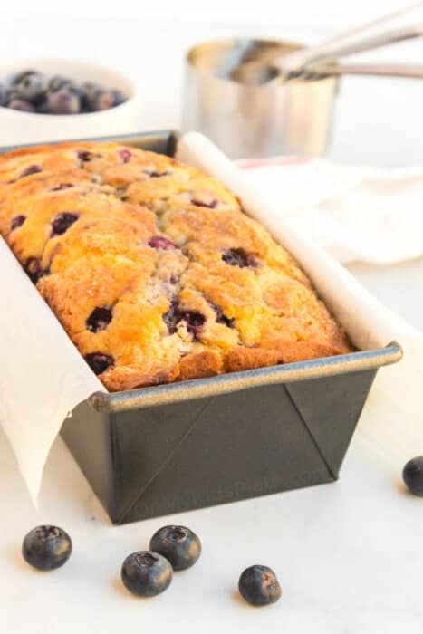 Homemade Blueberry (Muffin!) Bread - On My Kids Plate