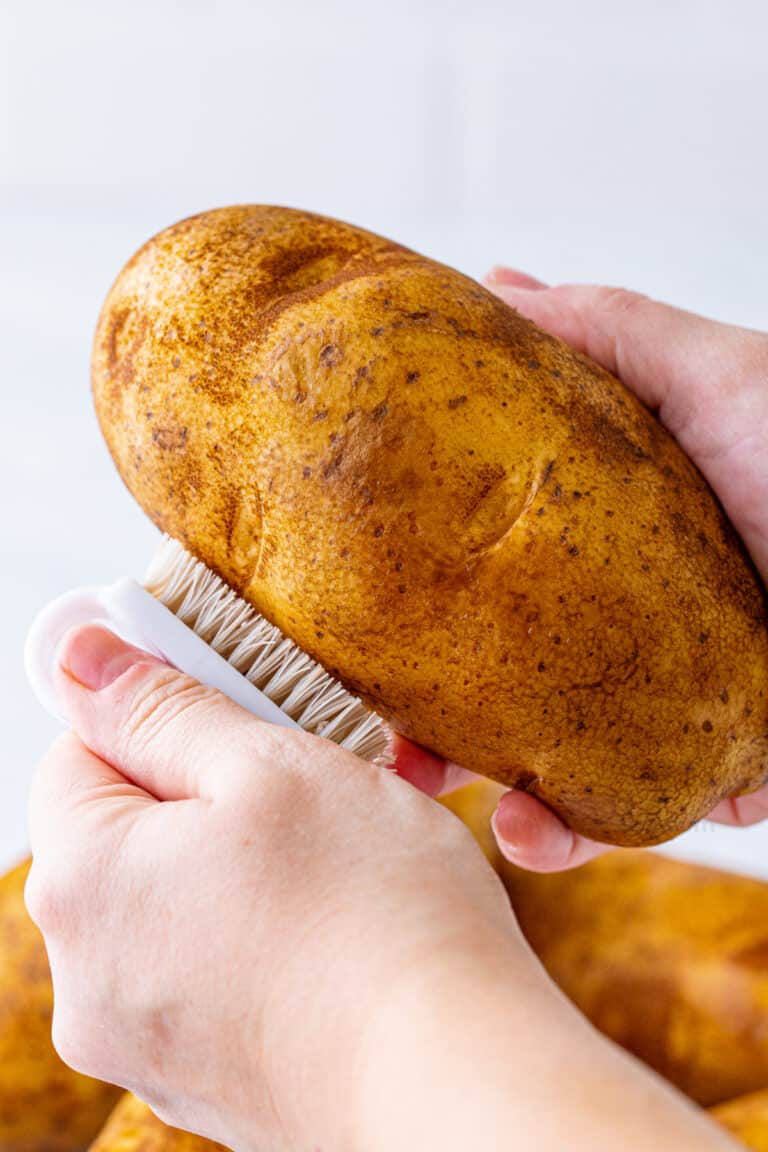 How To Make Crispy Baked Potatoes - On My Kids Plate