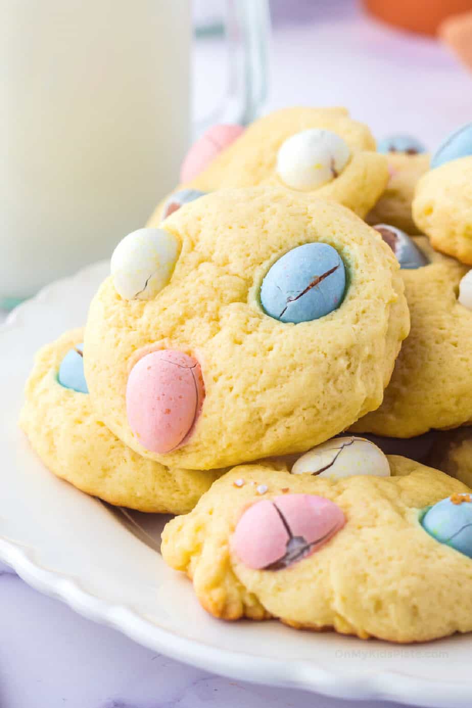 Easter Mini Egg Cookies - On My Kids Plate