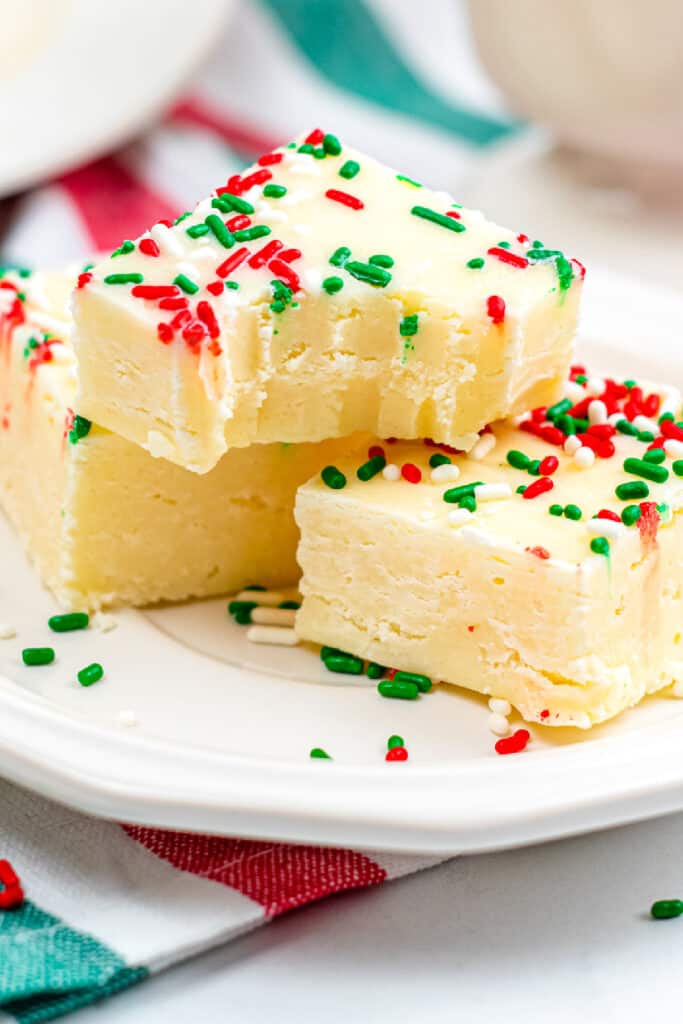 Sugar Cookie Fudge - On My Kids Plate