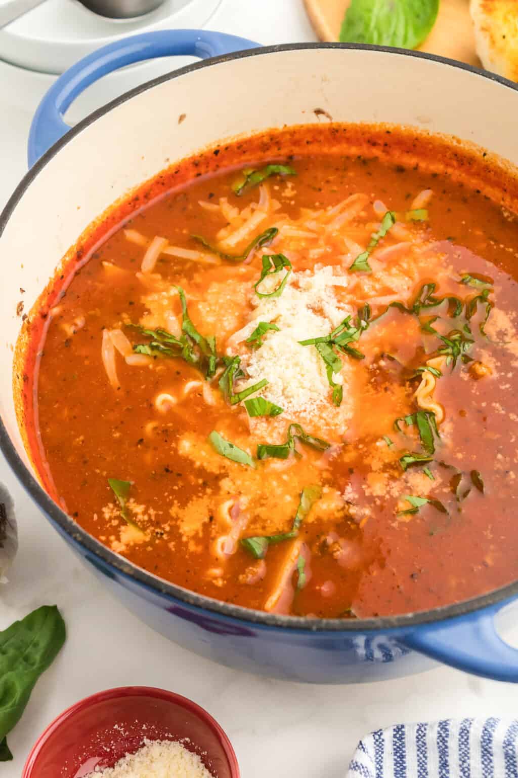 Easy Lasagna Soup - On My Kids Plate