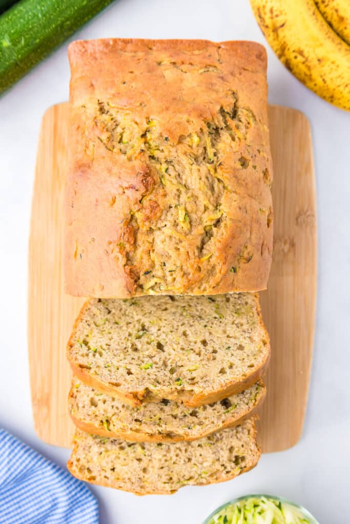 Easy Zucchini Banana Bread - On My Kids Plate