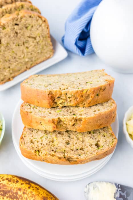 Easy Zucchini Banana Bread - On My Kids Plate