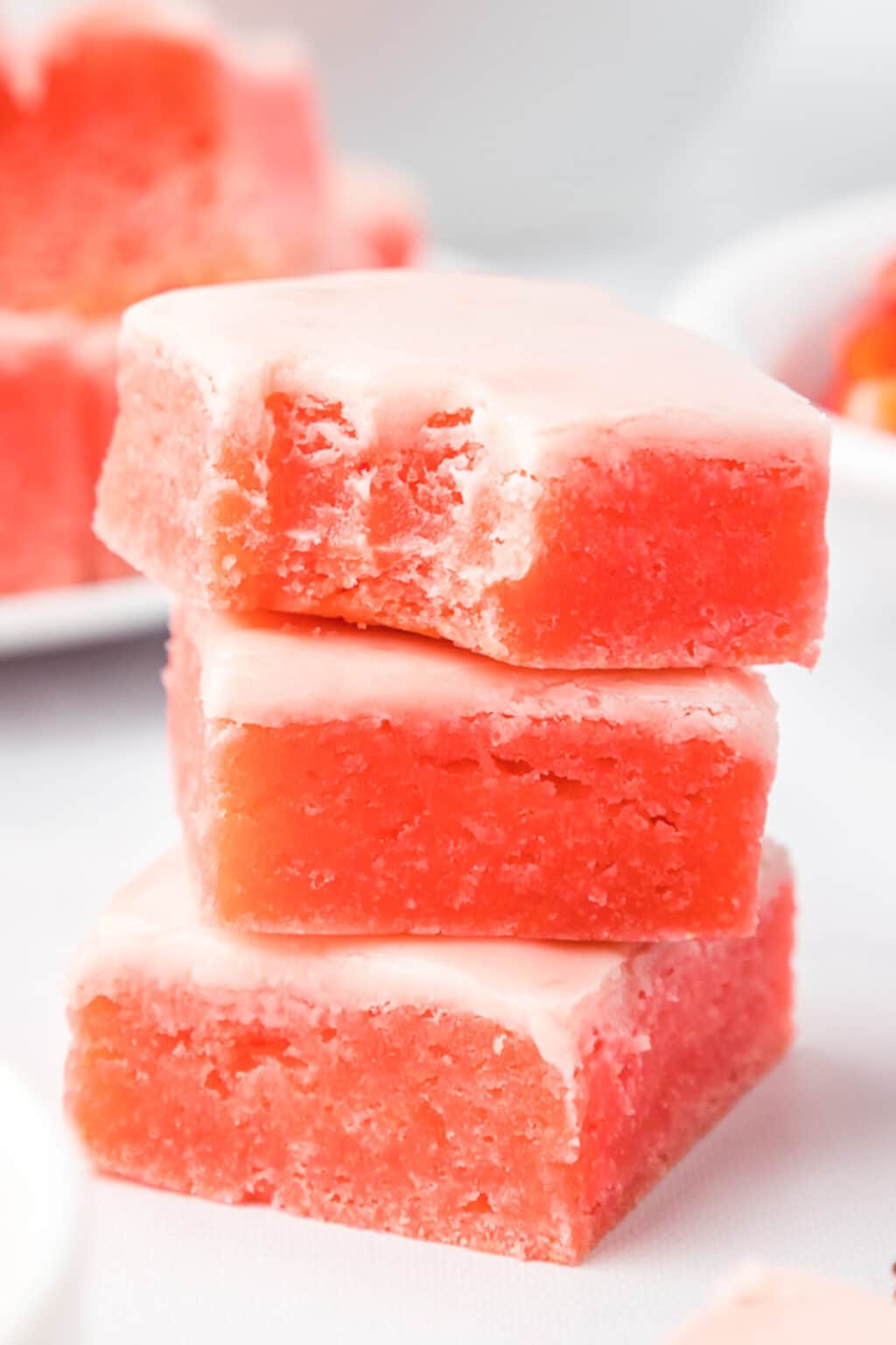 Strawberry Brownies (With Sweet Strawberry Glaze) - On My Kids Plate