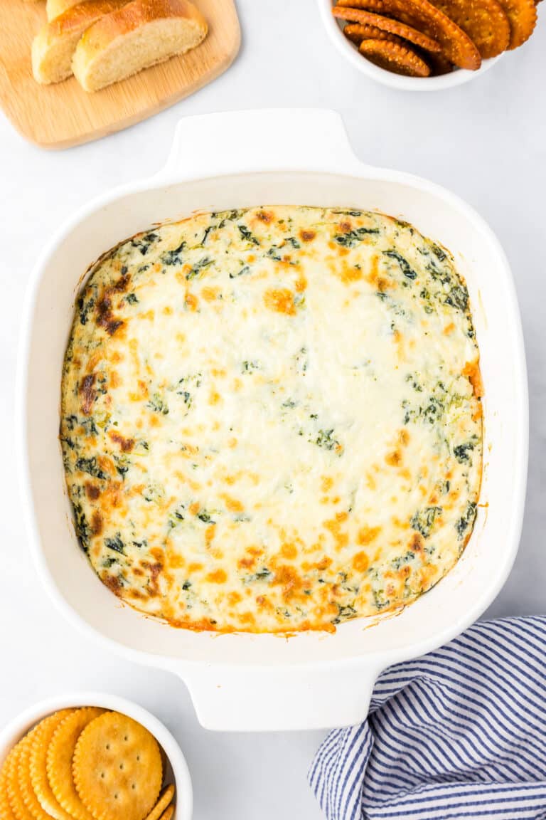 Baked Spinach Dip - On My Kids Plate
