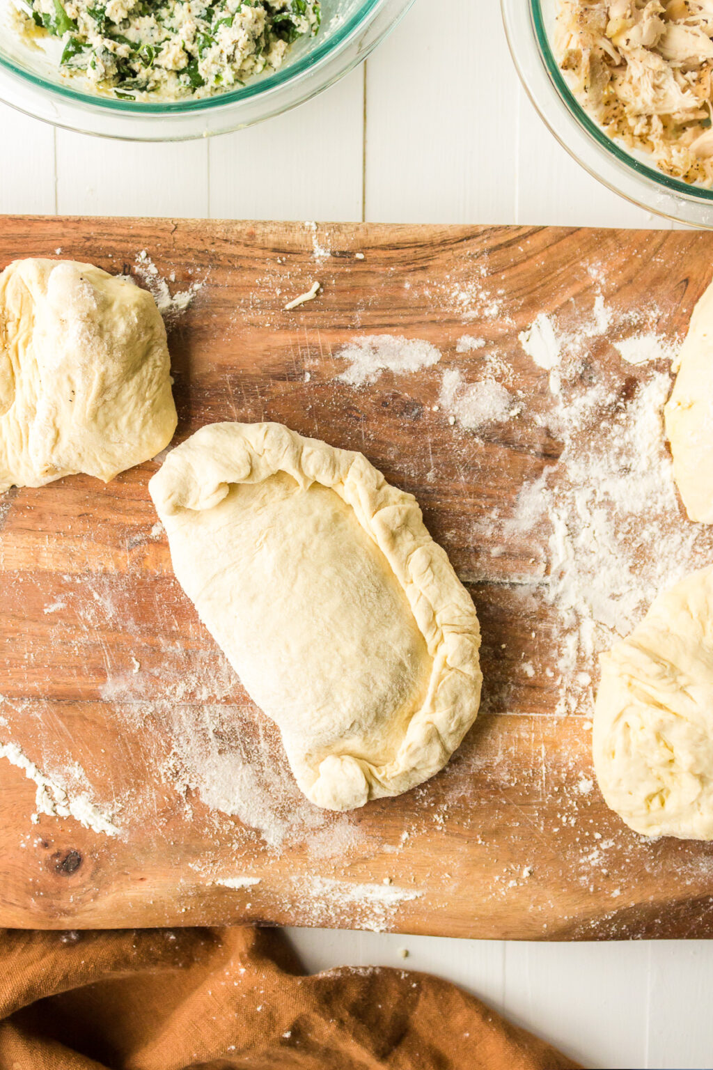 Creamy Chicken Calzone Recipe - On My Kids Plate