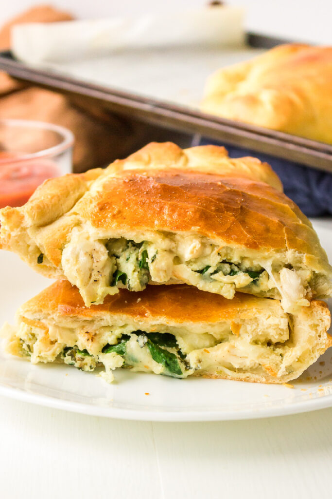 Creamy Chicken Calzone Recipe - On My Kids Plate