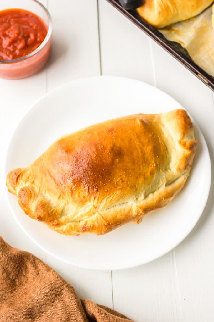 Creamy Chicken Calzone Recipe - On My Kids Plate