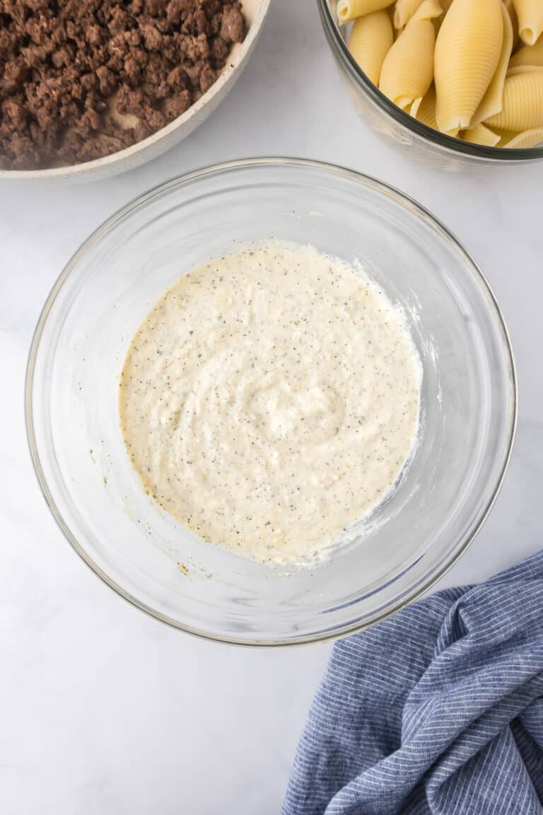 Jumbo Stuffed Shells With Meat (Ground Beef!) - On My Kids Plate