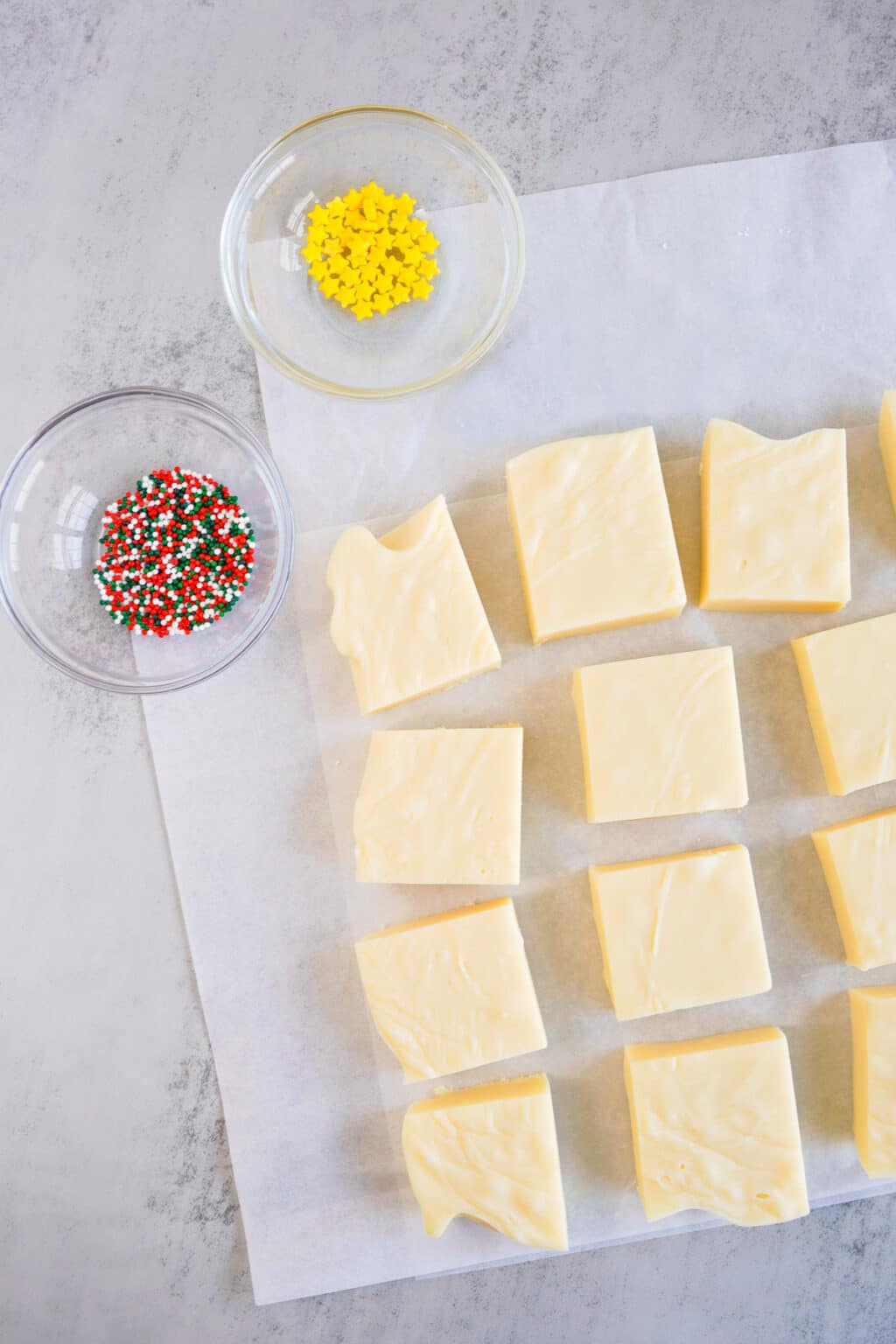 Holiday Vanilla Fudge (With Condensed Milk) - On My Kids Plate