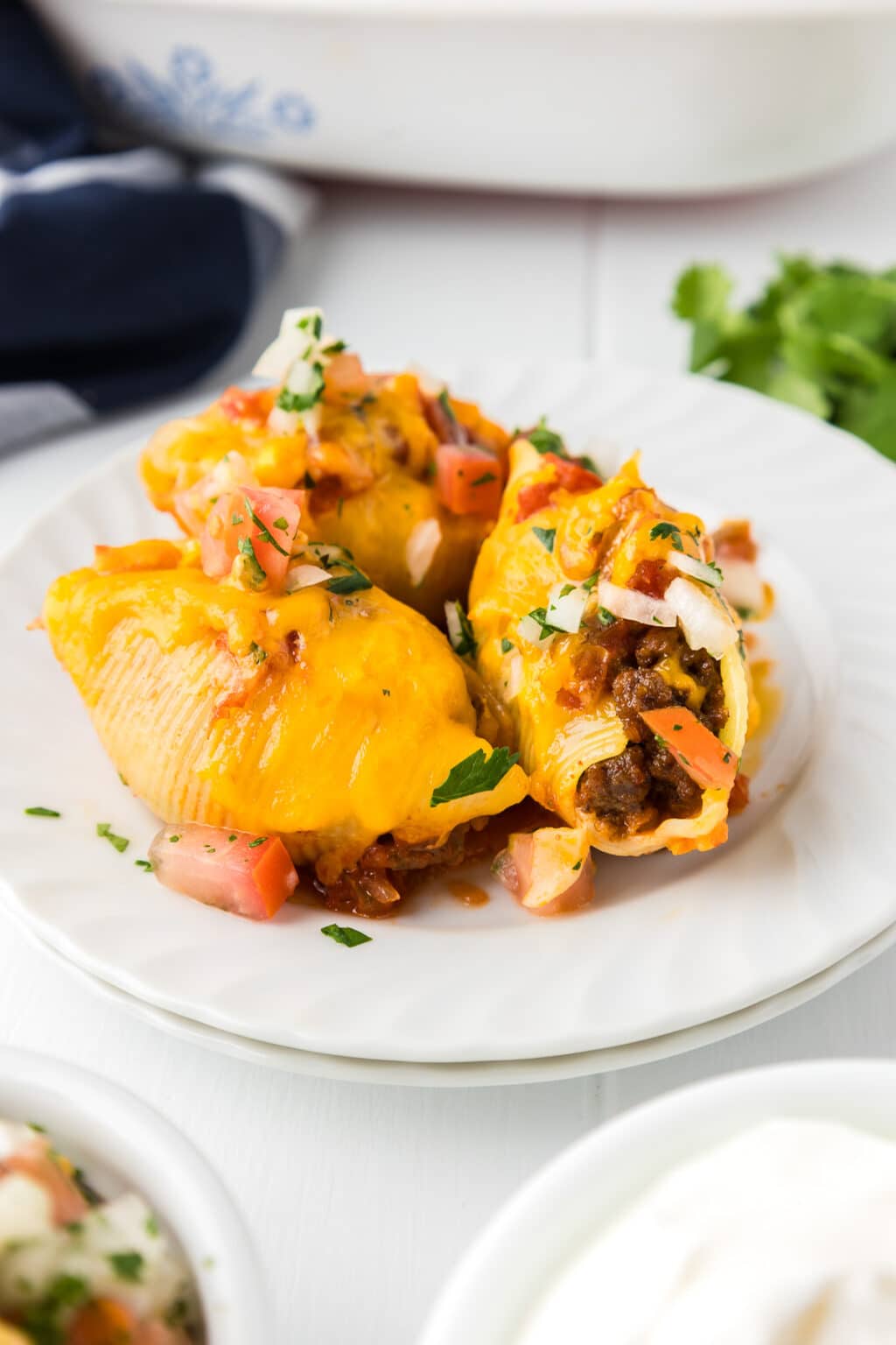 Mexican Stuffed Shells (Taco Stuffed Shells) - On My Kids Plate