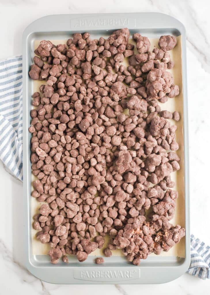 Reindeer Poop (Chocolate Snack Mix Recipe) - On My Kids Plate