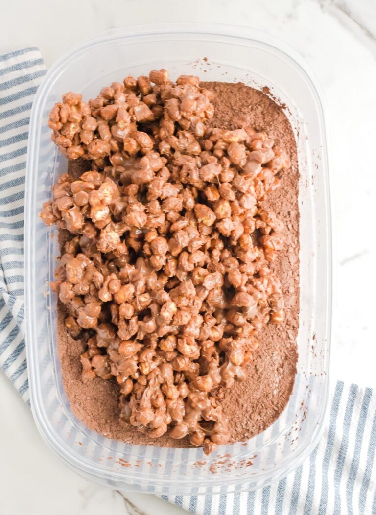 Reindeer Poop (Chocolate Snack Mix Recipe) - On My Kids Plate