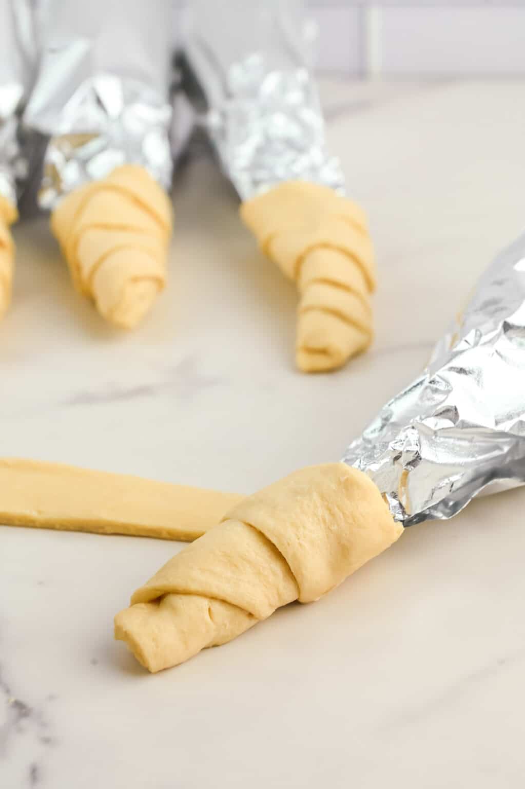 Easter Stuffed Carrot Crescent Rolls - On My Kids Plate