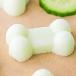 Easy Cucumber Yogurt Dog Treats (Frozen Dog Treats!) - On My Kids Plate