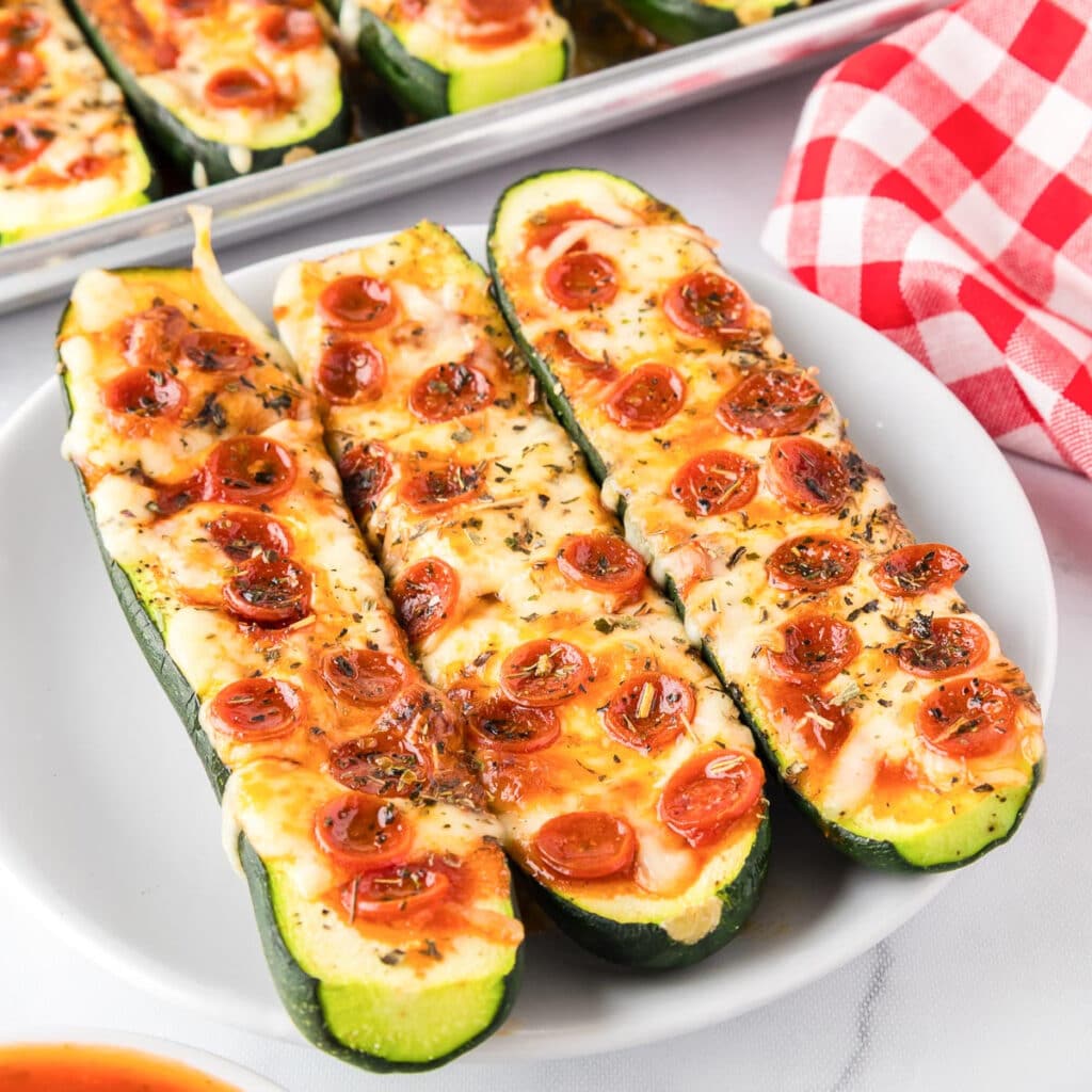 Zucchini Boats With Ground Beef (Italian Style!) - On My Kids Plate