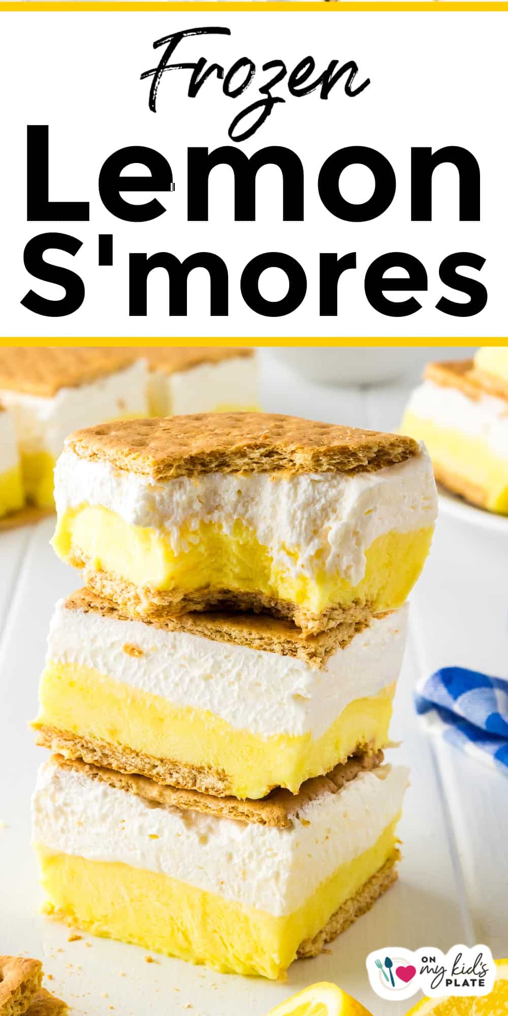 Frozen Lemon S'mores - On My Kids Plate