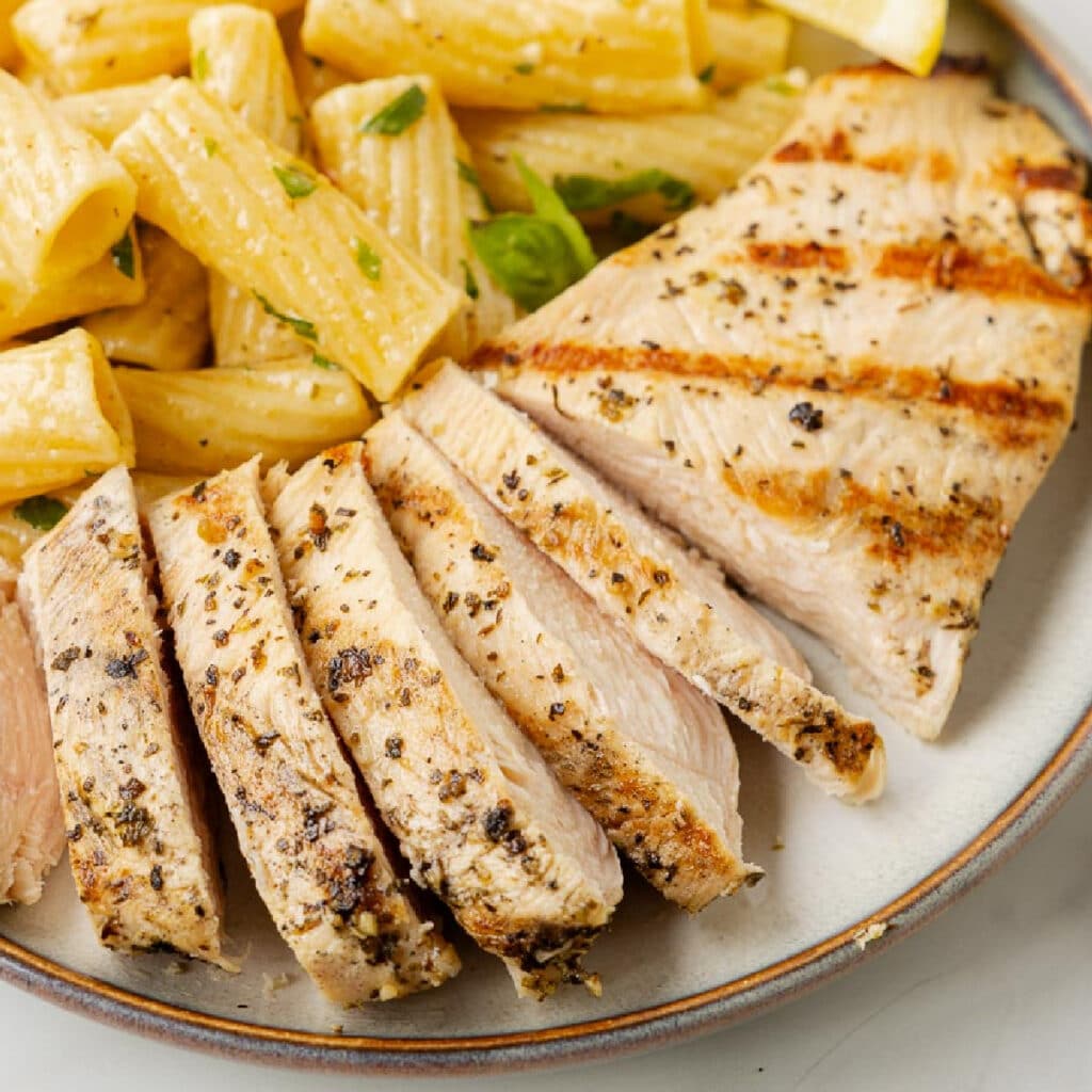 Grilled Italian Chicken Breasts - On My Kids Plate