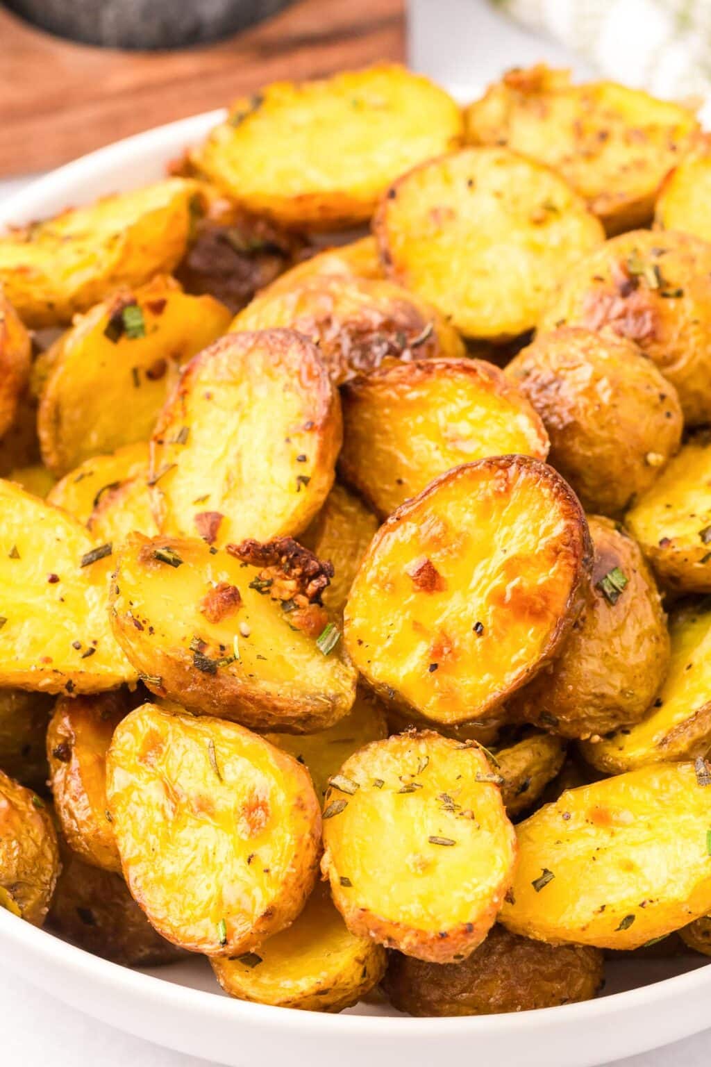 Crispy Oven Roasted Baby Potatoes - On My Kids Plate