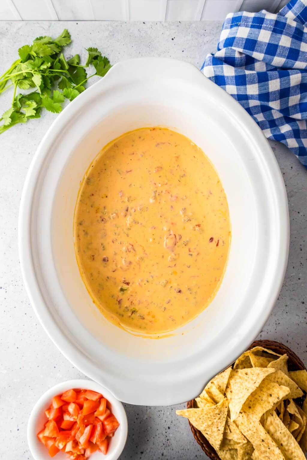 Crock Pot Rotel Dip (Velveeta Cheese Dip!) - On My Kids Plate