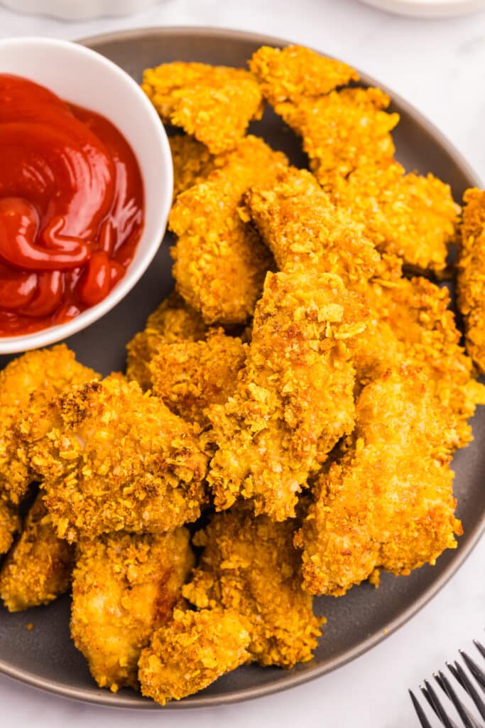 Cornflake Chicken Nuggets (Crunchy + Delicious!) - On My Kids Plate