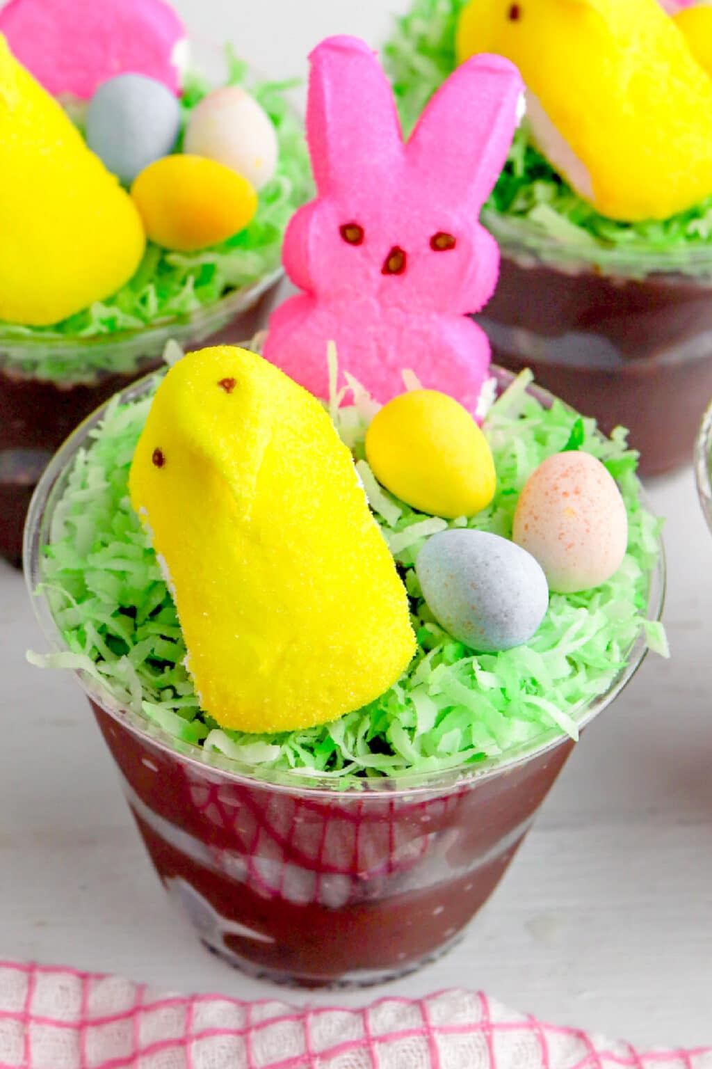 Easter Dirt Cups - On My Kids Plate