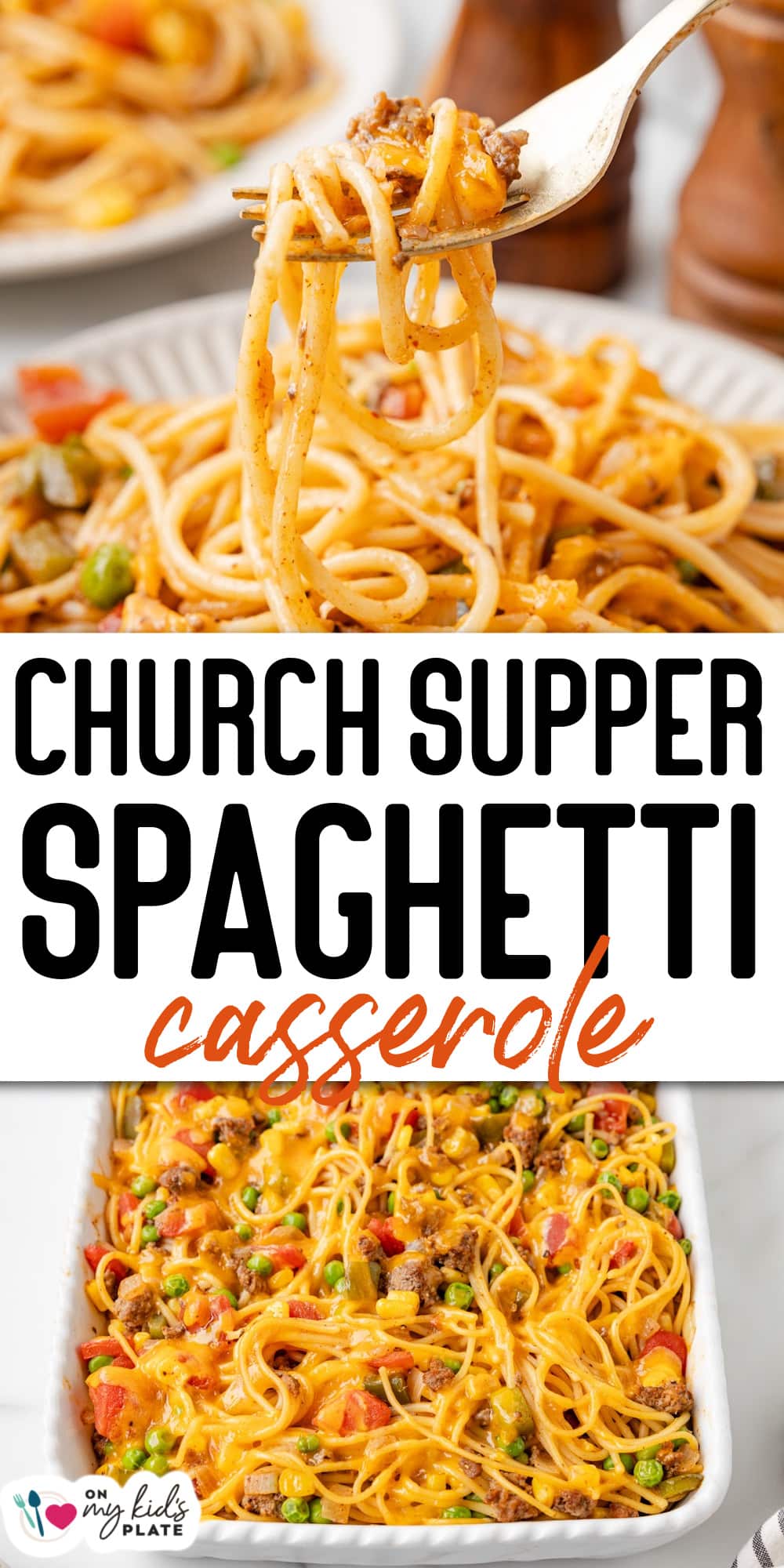 Church Supper Spaghetti - On My Kids Plate