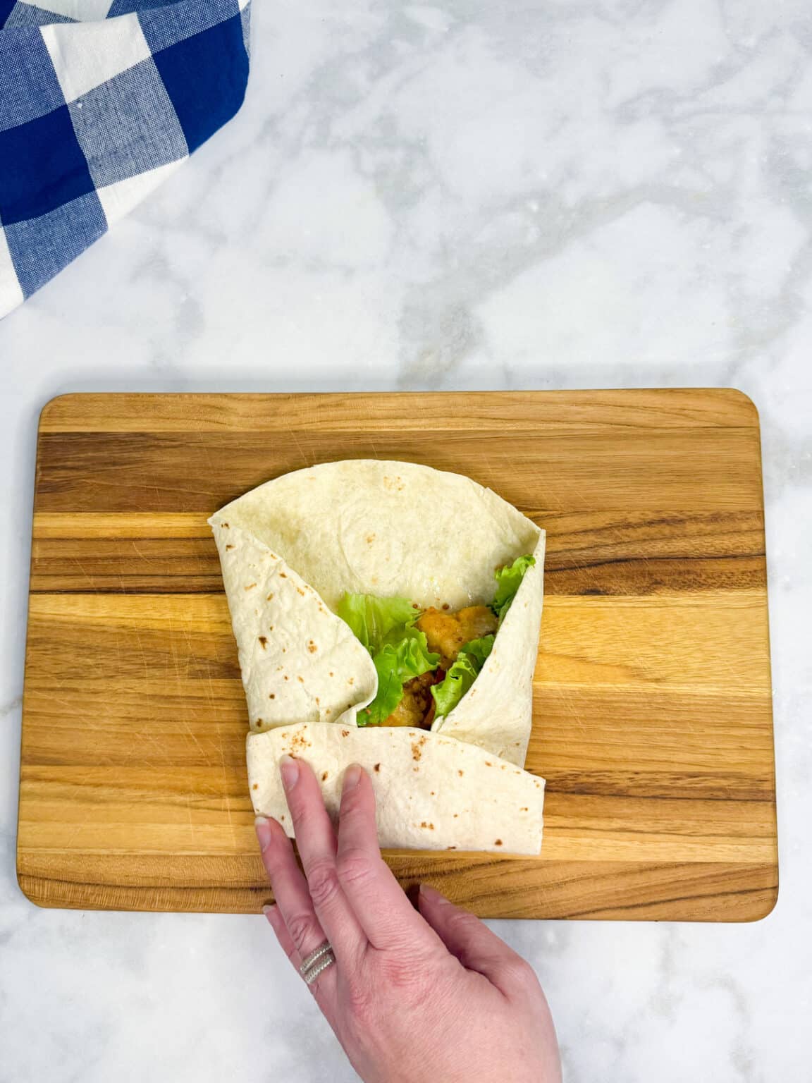 Chicken Nugget Wraps - On My Kids Plate