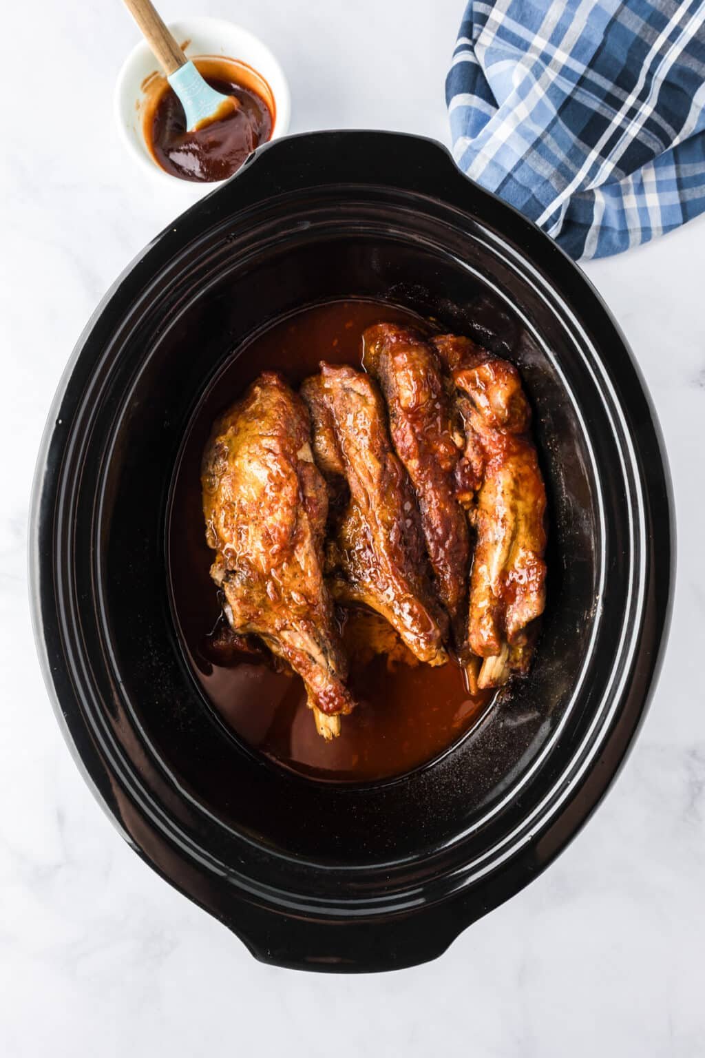 Slow Cooker Country Style Pork Ribs - On My Kids Plate