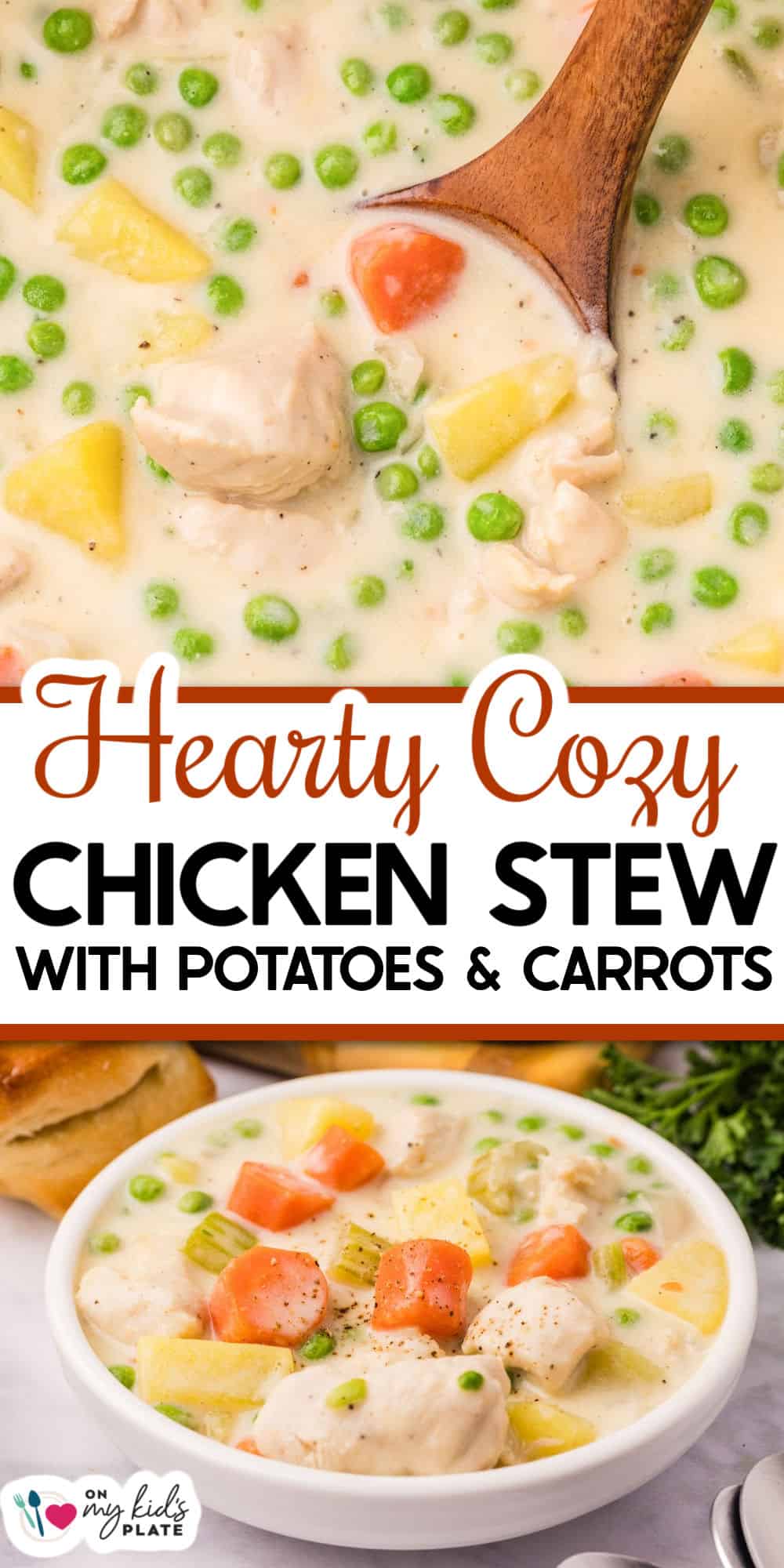 Creamy Chicken Stew - On My Kids Plate